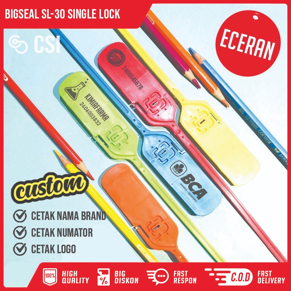 Jual [ ECERAN ] CSI SL30 Custom Segel Locis Bigseal Single Lock ...