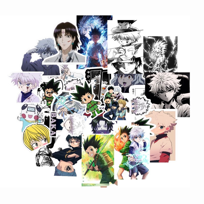 Jual Hunter x Hunter (Kilua & Gon) Sticker Packs 25+ Pcs Anti Air Bahan ...