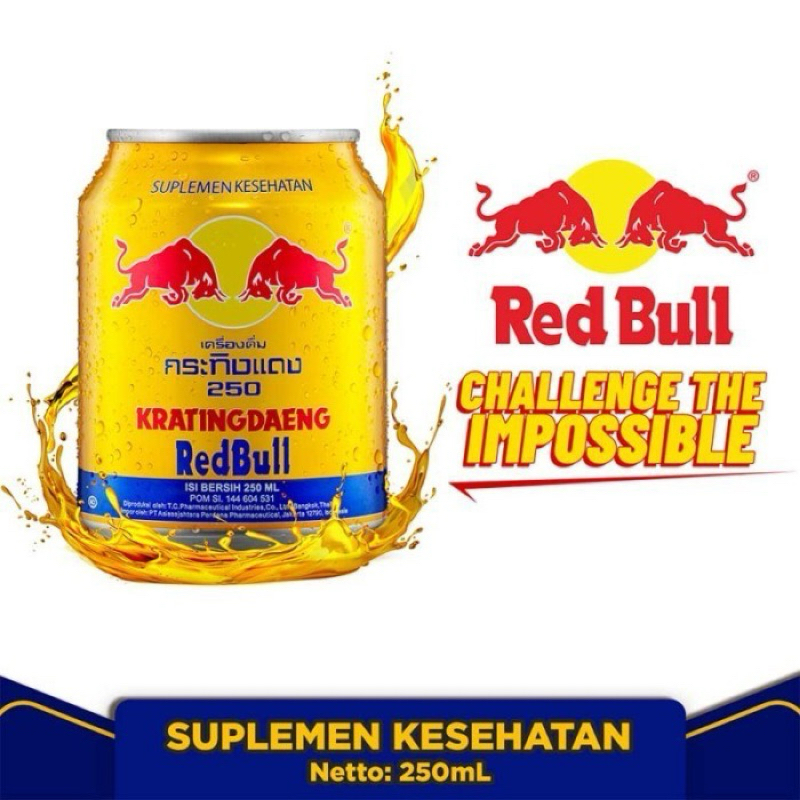 Jual KRATINGDAENG RED BULL Kaleng 250 ml / Pak isi 6 | Shopee Indonesia