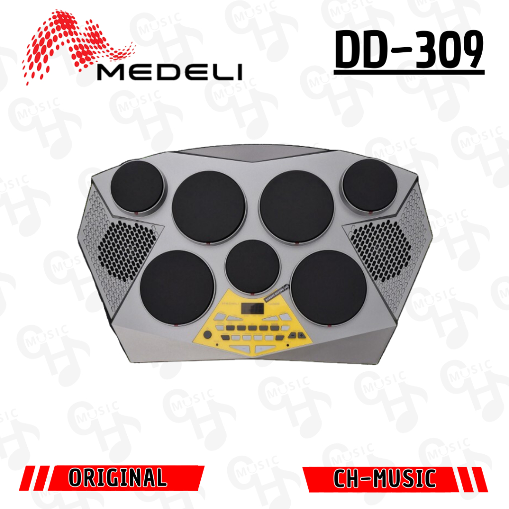Jual Medeli DD-309 Electric Drum Pad Original DD309 Digital Drum with Guiding Indicator System ...