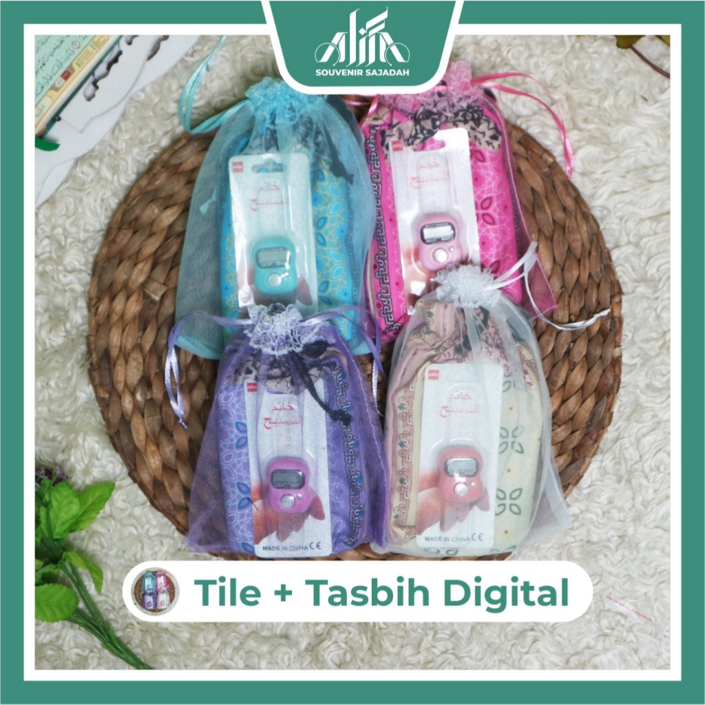 Jual Sajadah Travel Murah Sejadah Travelling Free Tile + Tasbih Digital ...
