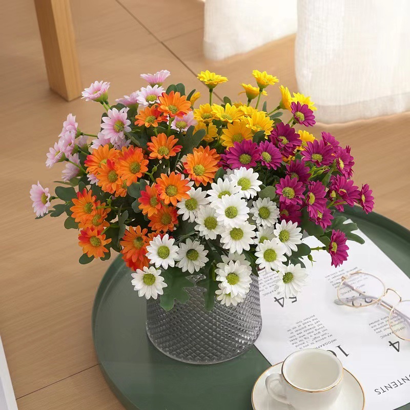 Jual Bunga dekorasi artificial new daisy premium (21 kuntum) | Shopee ...
