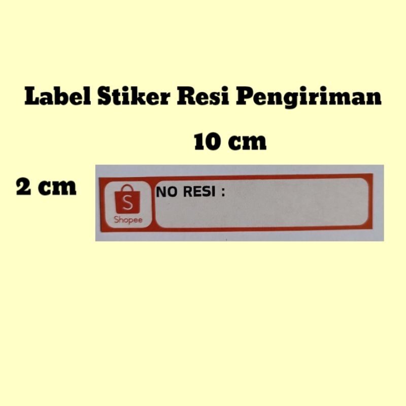 Jual Stiker Label Resi Pengiriman OnlineShop (Min 50pcs) | Shopee Indonesia