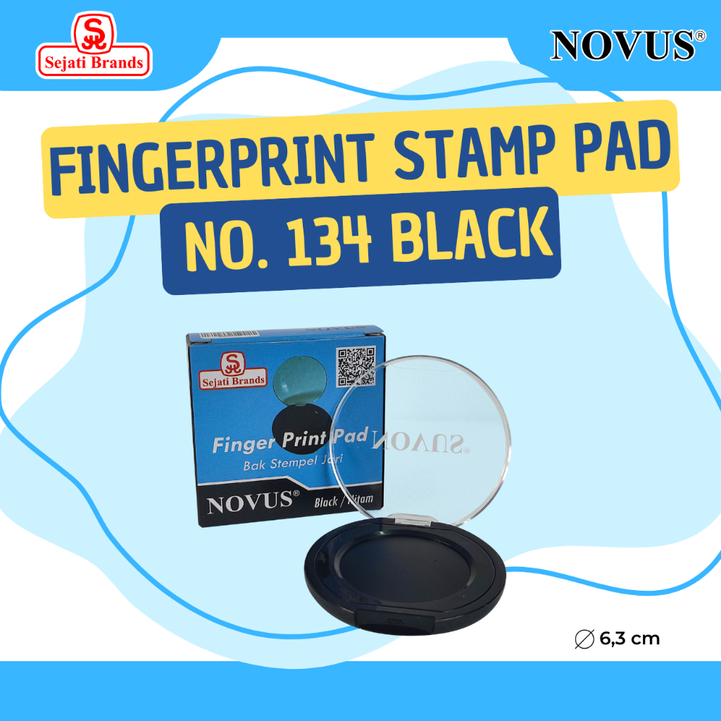 Jual NOVUS Stempel Cap Jempol Fingerprint Stamp Pad/ Bantalan Untuk ...