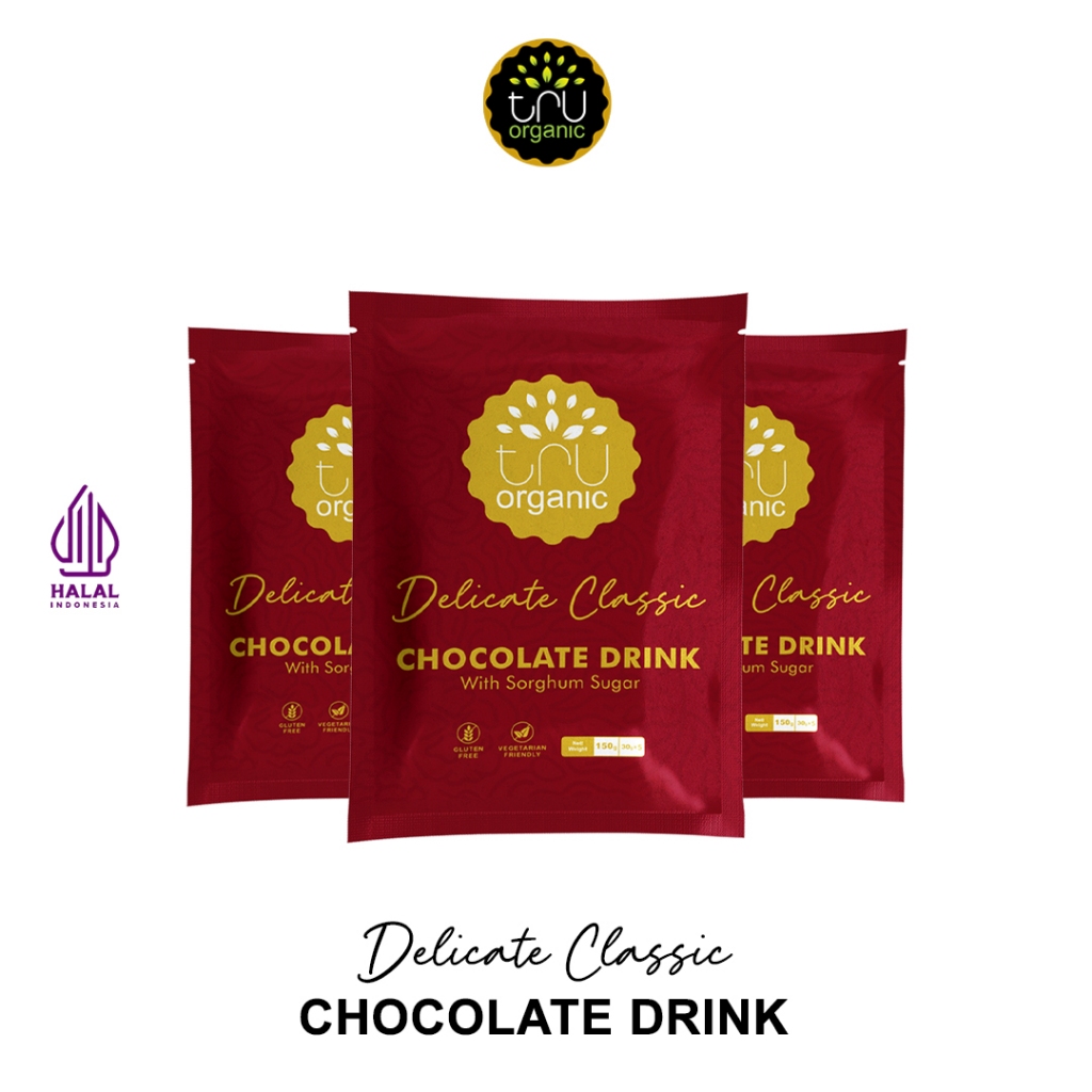 Jual TruOrganic Chocolate Delicate Classic 3 Sachet Minuman Cokelat ...