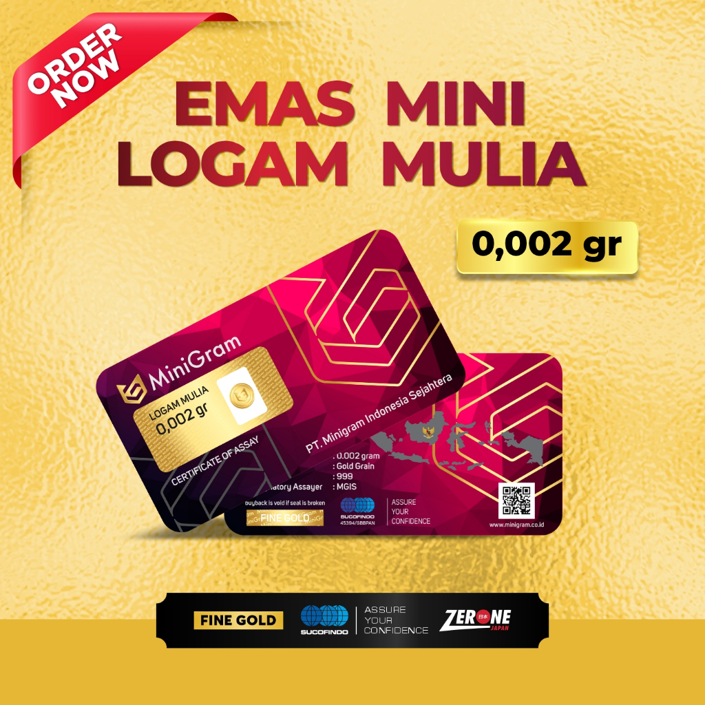 Jual Emas Murni Logam Mulia 0,002gr | Shopee Indonesia