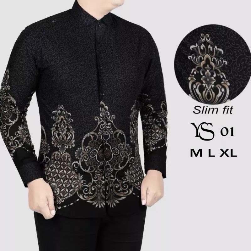 Jual ada xxl BATIK | BATIK PRIA | BATIK COWOK || BATIK SLIMFIT | KEMEJA ...