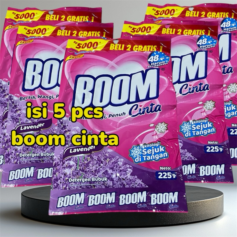 Jual paket 5 pcs boom detergent bubuk kemasan 5000 | Shopee Indonesia
