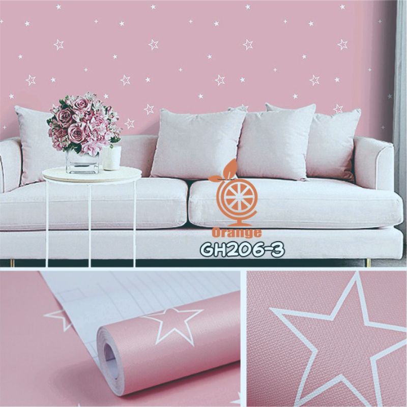 Jual Wallpaper Dinding Aesthetic Wallpaper Dinding Motif Kejora Pink ...