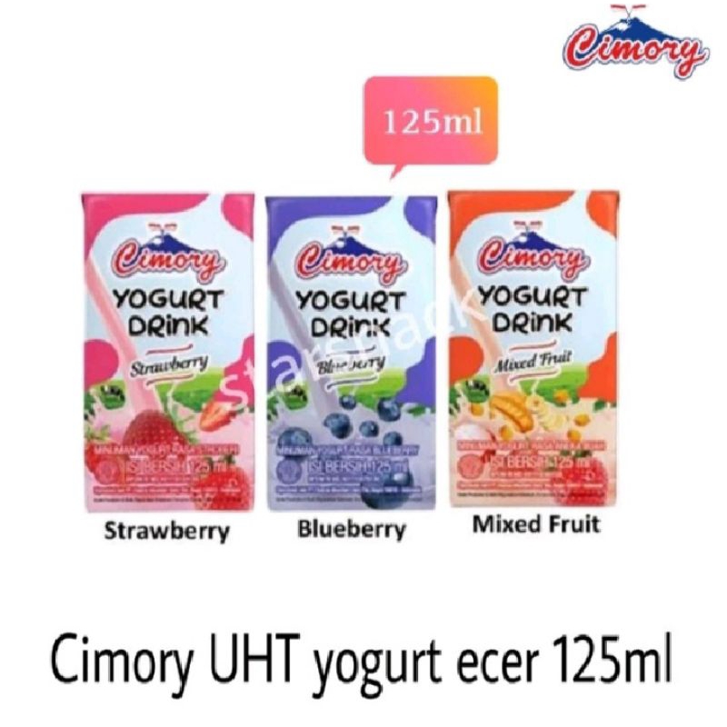 Jual Cimory UHt yogurt drink 125ml ECER satuan | Shopee Indonesia