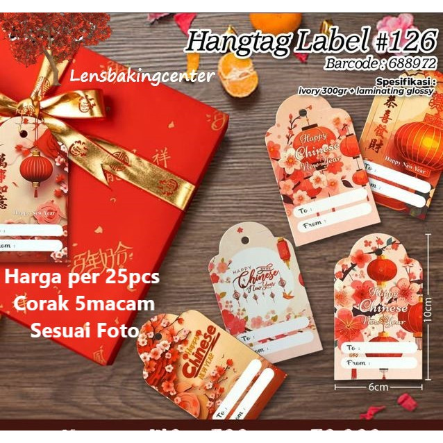 Jual Hang Tag GIFT Imlek Premium Chinese New Year CNY Label Parcel Hari Raya Kartu Ucapan ...