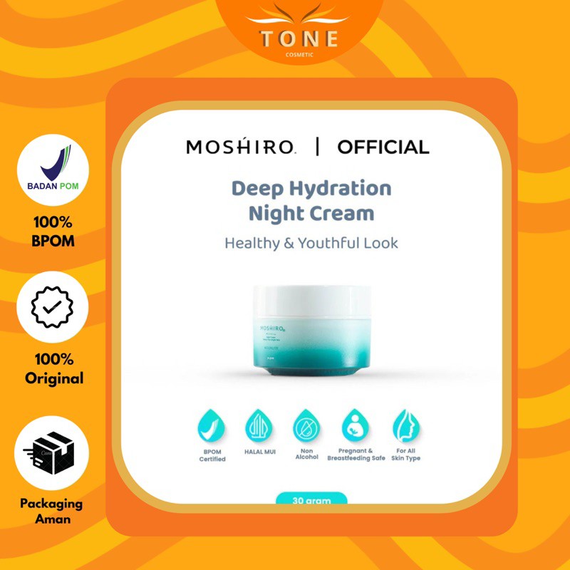 Jual MOSHIRO Moonlite Ultra Hydrating Night Cream 30g | Shopee Indonesia