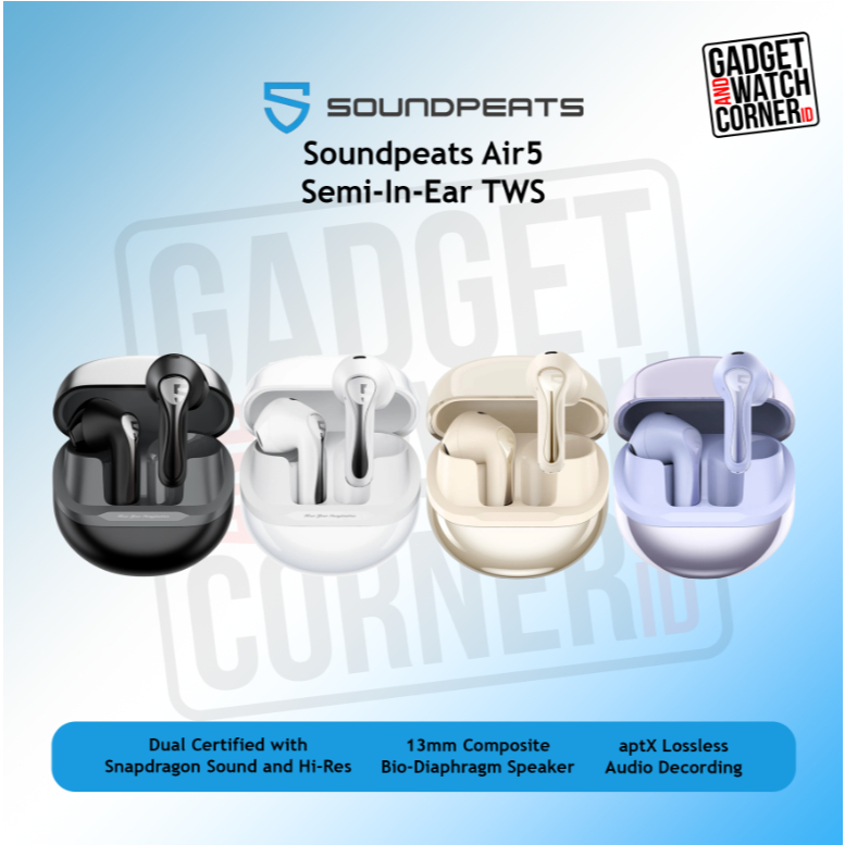 Jual SoundPEATS Air5 / Air 5 ANC True Wireless TWS Hi-Res Audio Noice ...