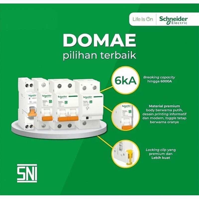 Jual Schneider New Domae Mcb 1p | Shopee Indonesia