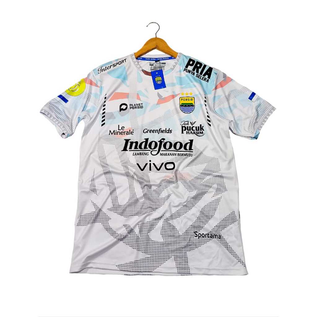 Jual JERSEY PERSIB 2024-2025 TERBARU PUTIH AWAY GRADE0ri JERSEY AWAY ...