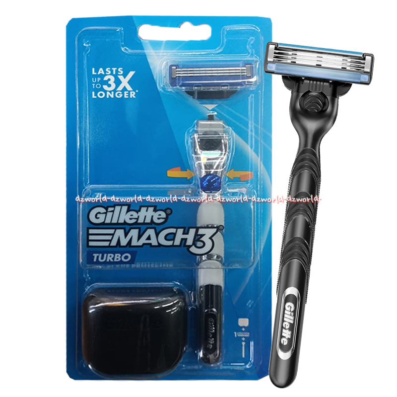 Jual Gillette Mach3 Turbo Fresh Pisau Cukur Pria Shave Shaving Razor ...