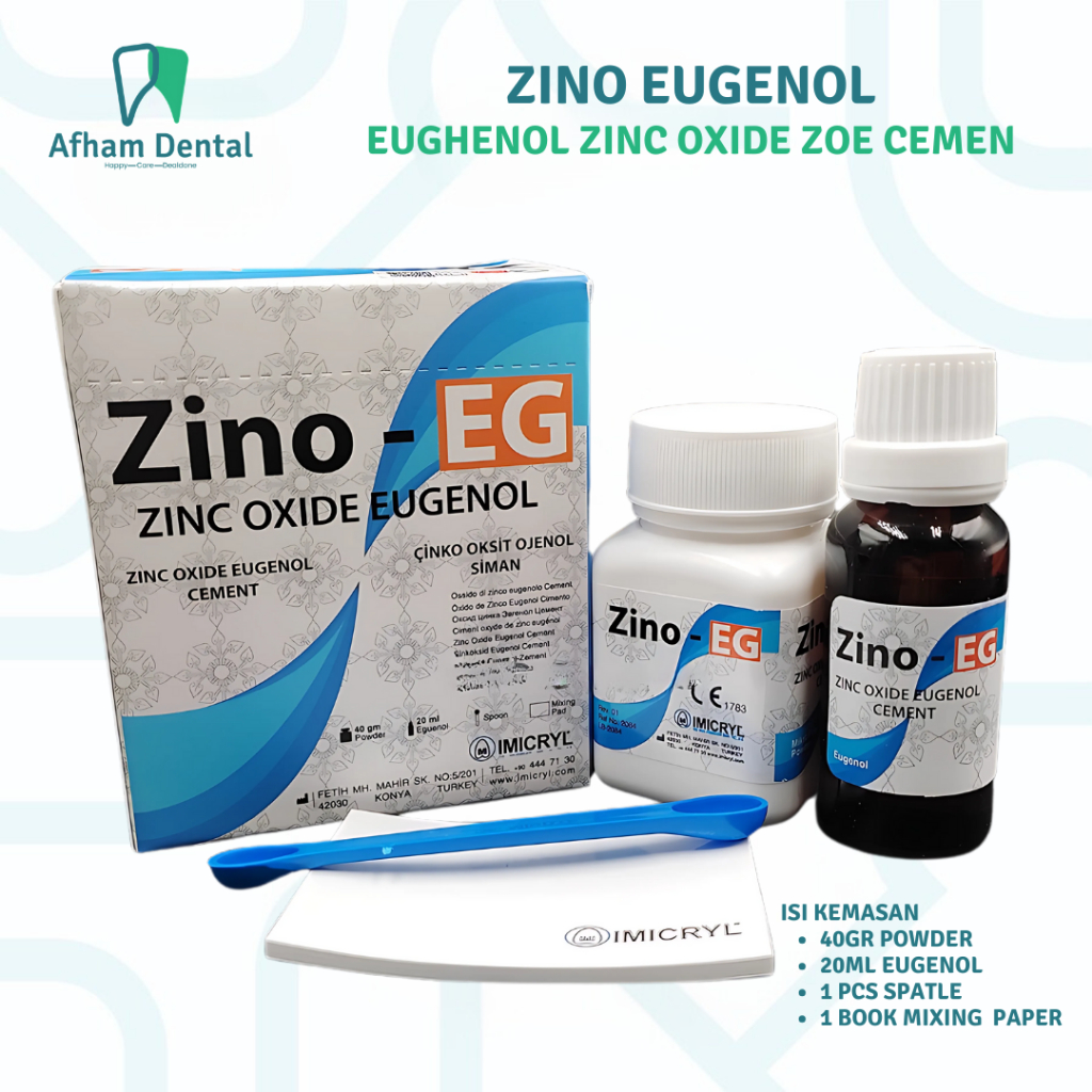 Jual ZINO EUGENOL / EGENOL / EUGHENOL ZINC OXIDE ZOE CEMEN REGISTRASI ...