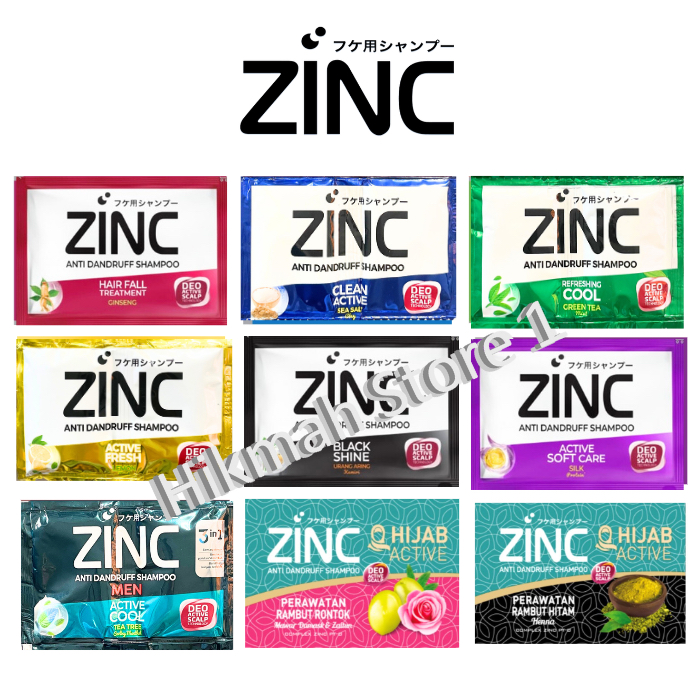 Jual SHAMPOO ZINC SACHET 10 ML 1 RENTENG 12 SACHET 24 PCS - ALL VARIAN ...