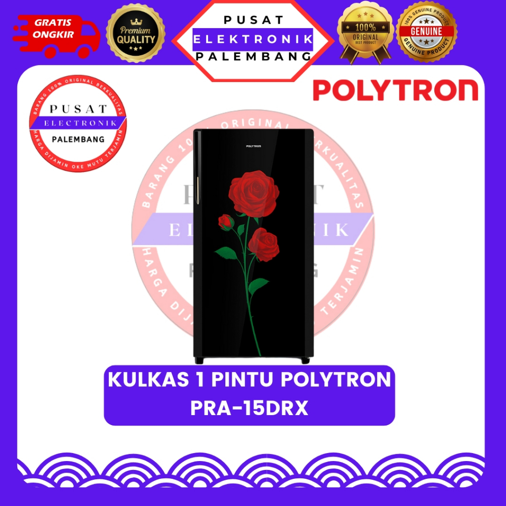 Jual KULKAS 1 PINTU POLYTRON PRA-15DRX KULKAS 1 PINTU PALEMBANG ...