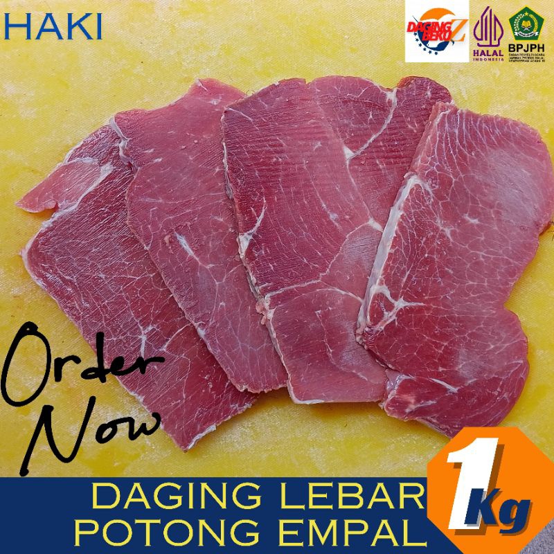 Jual Daging Lebar Potong Empal 1 kg Halal Frozen | Shopee Indonesia