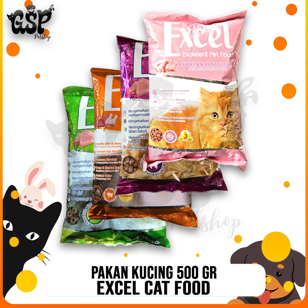 Jual Excel Cat Freshpack 500 Gram | Pakan Kucing Kering Excel Murah 500 ...