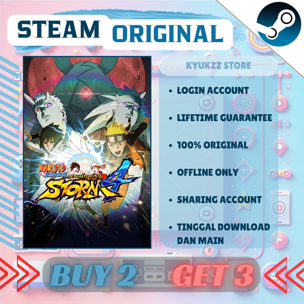 Jual Naruto Shippuden Ultimate Ninja Storm 4 GAME PC ORIGINAL | Shopee ...
