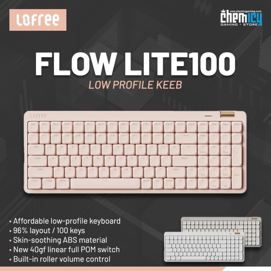 Jual Lofree Flow Lite 100 Low Profile Wireless Gaming Keyboard | Shopee ...