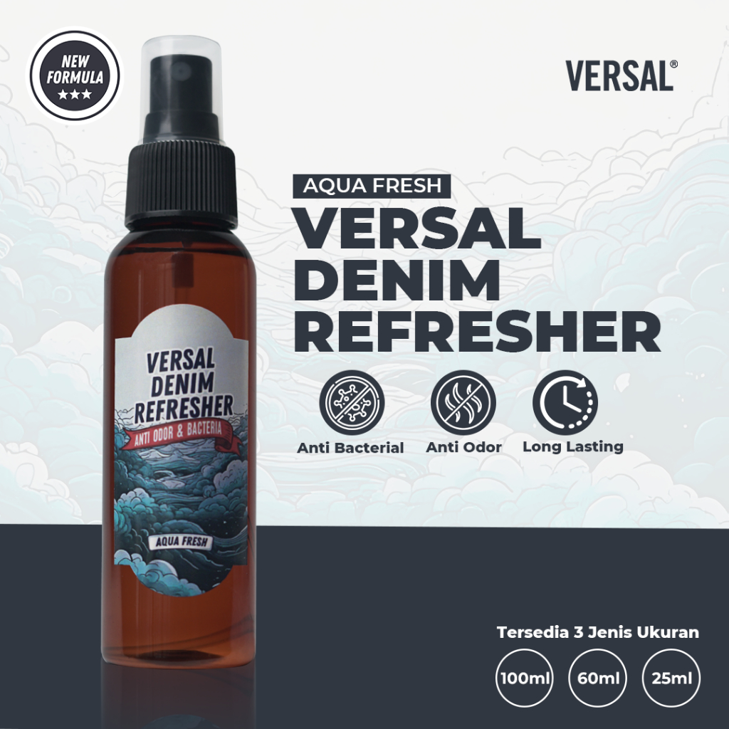 Jual Versal The Finest- AQUA FRESH VERSAL DENIM REFRESHER (Ready Stock) | Shopee Indonesia