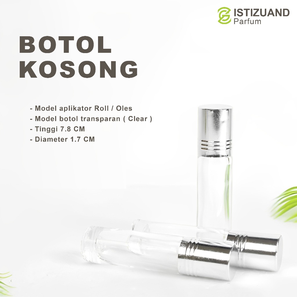 Jual BOTOL PARFUM ROLL ON | Botol kaca kosong - Botol minyak wangi 7 ML ...