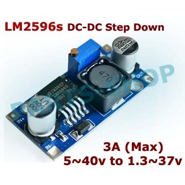 Jual LM2596S DC-DC step-down 1.25v ~ 37V 3A variable voltage regulator | Shopee Indonesia
