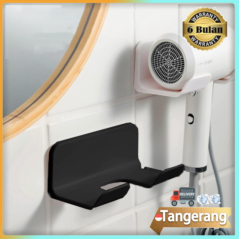 Jual Rak Hair Dryer Wall Mounted Multifungsi Tempat Pengering Rambut Pelurus Dudukan | Shopee ...
