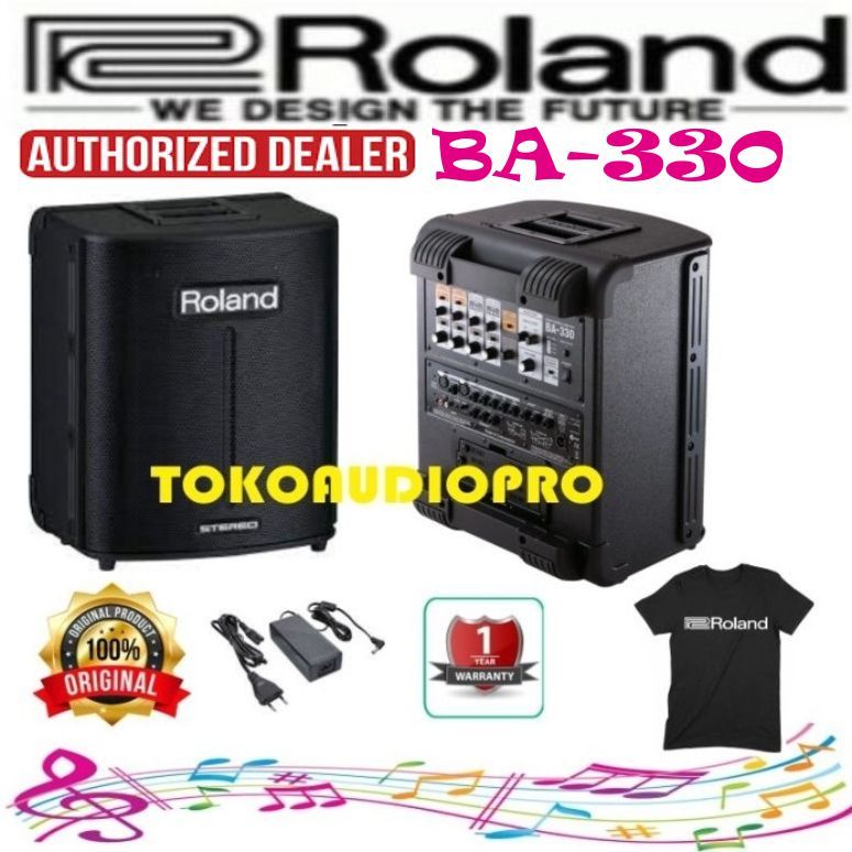 Jual Speaker Roland BA 330 Stereo Portable Amplifier Roland BA330 ...