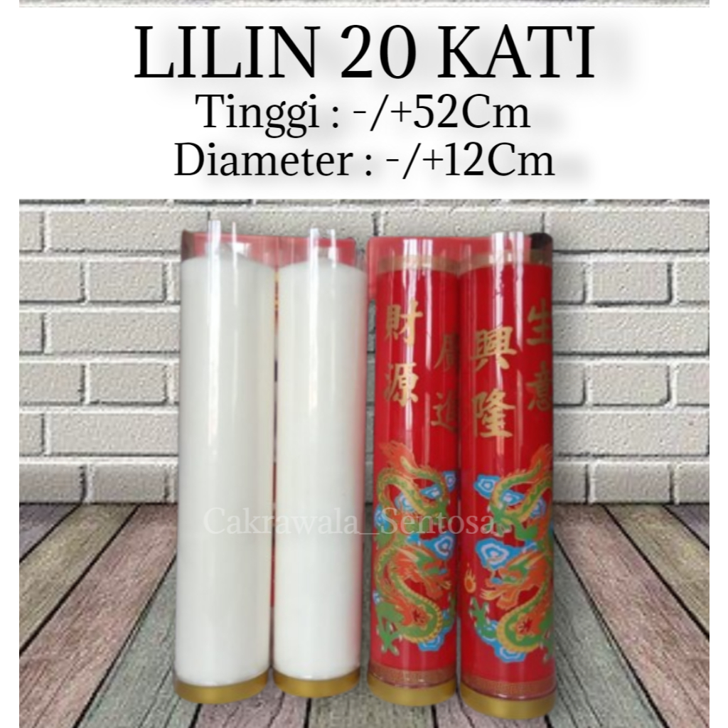 Jual Lilin Sembahyang Lilin Doa Ukuran 20 Kati 1 Set | Shopee Indonesia