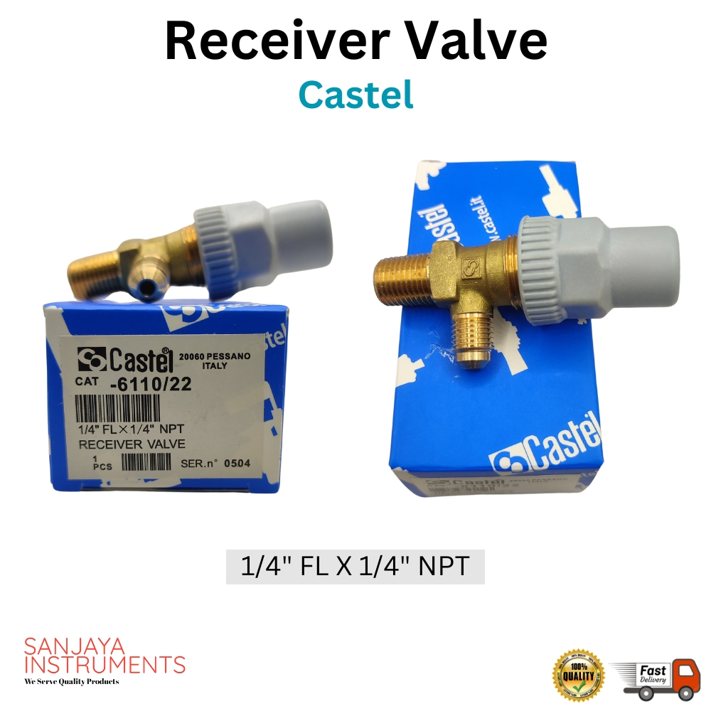 Jual CASTEL Receiver Valve 1/4" FL X 1/4" NPT 6110/22 | Shopee Indonesia