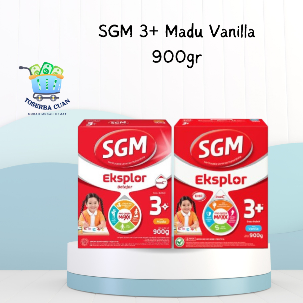 Jual SGM 3+ Madu Vanilla 900gr Susu Formula | Shopee Indonesia