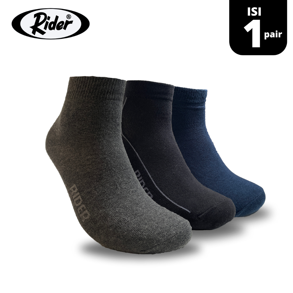 Jual Rider Premium Socks - Kaos Kaki Unisex Model Quarter RS302B isi 1 ...