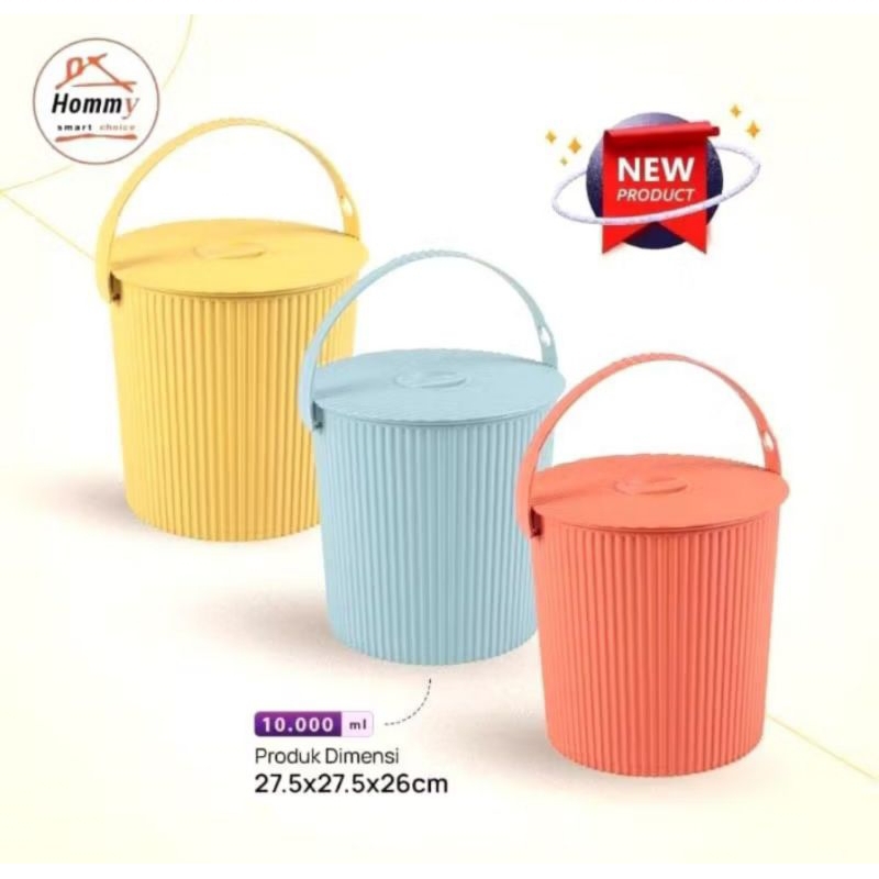 Jual Ember plastik 10 liter Fino Hommy/ Ember Plastik Fino 10 Liter ...