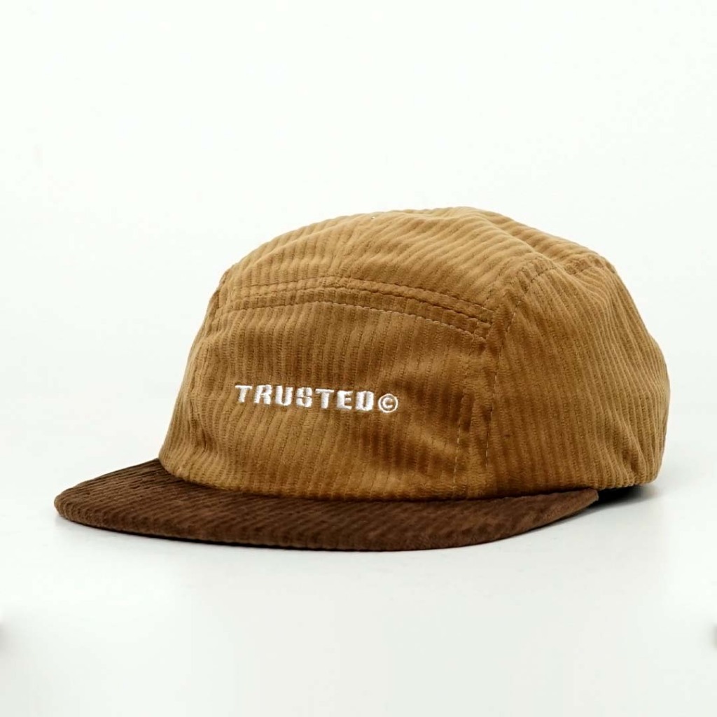 Jual Cerino Corduroy 5 Panel Brown Cap | Shopee Indonesia
