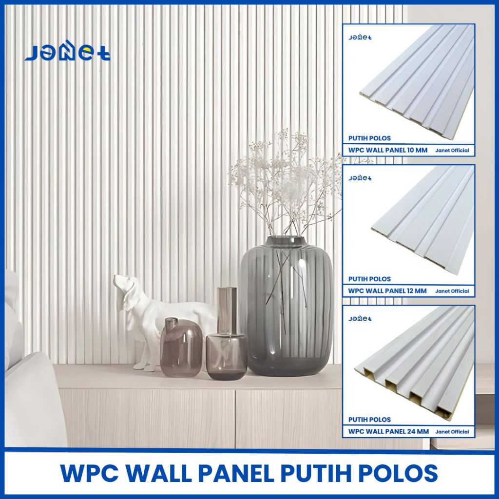 Jual Wpc Wall Panel Putih Polos 3 Meter 300cm | Wallpanel Pvc Dinding ...