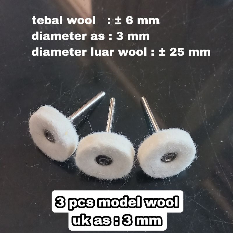 Jual 3pcs wool poles mini kain poles | Shopee Indonesia