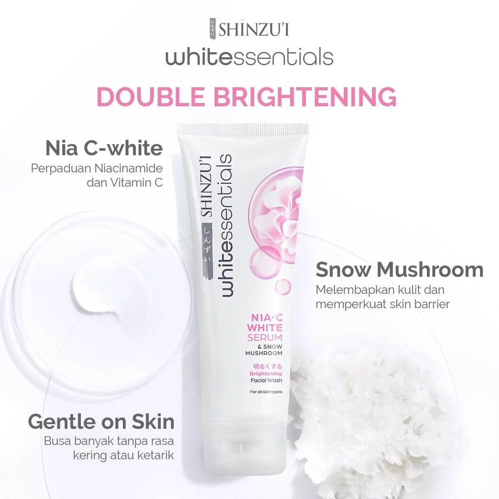 Jual [10 pcs] Shinzui Whitessentials Double Brightening Facial Wash ...