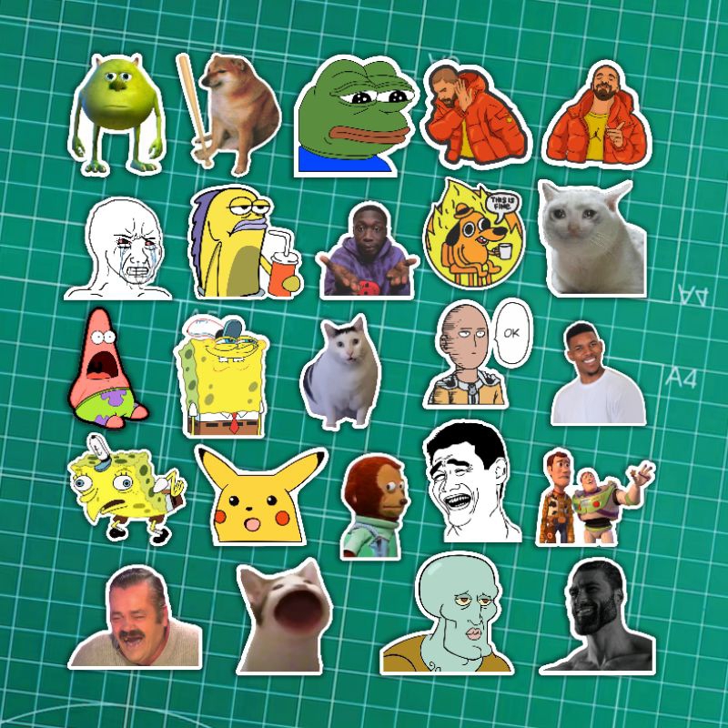 Jual STIKER PACK MEME LUCU KEREN UNTUK LAPTOP CASE HP HELM DLL | Shopee ...
