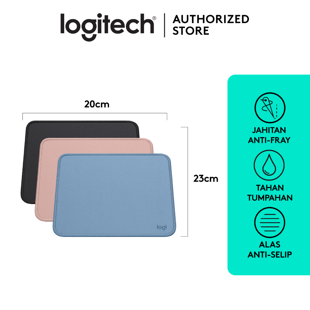 Jual Logitech Mouse Pad Studio Series Alas Polos dan Anti-Slip | Shopee ...