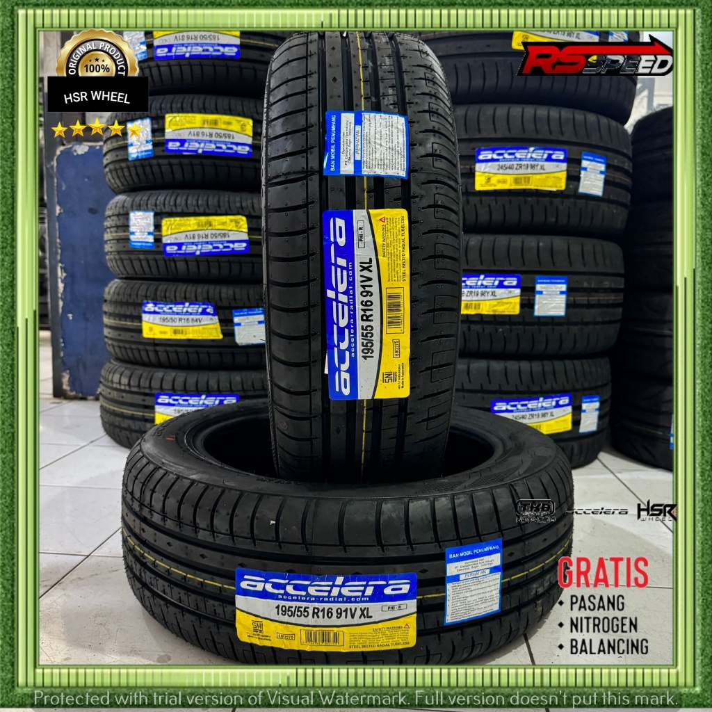 Jual Ban Mobil Ring 16 Ukuran 195/55 R16 Merek Accelera Phi-r Ban ...