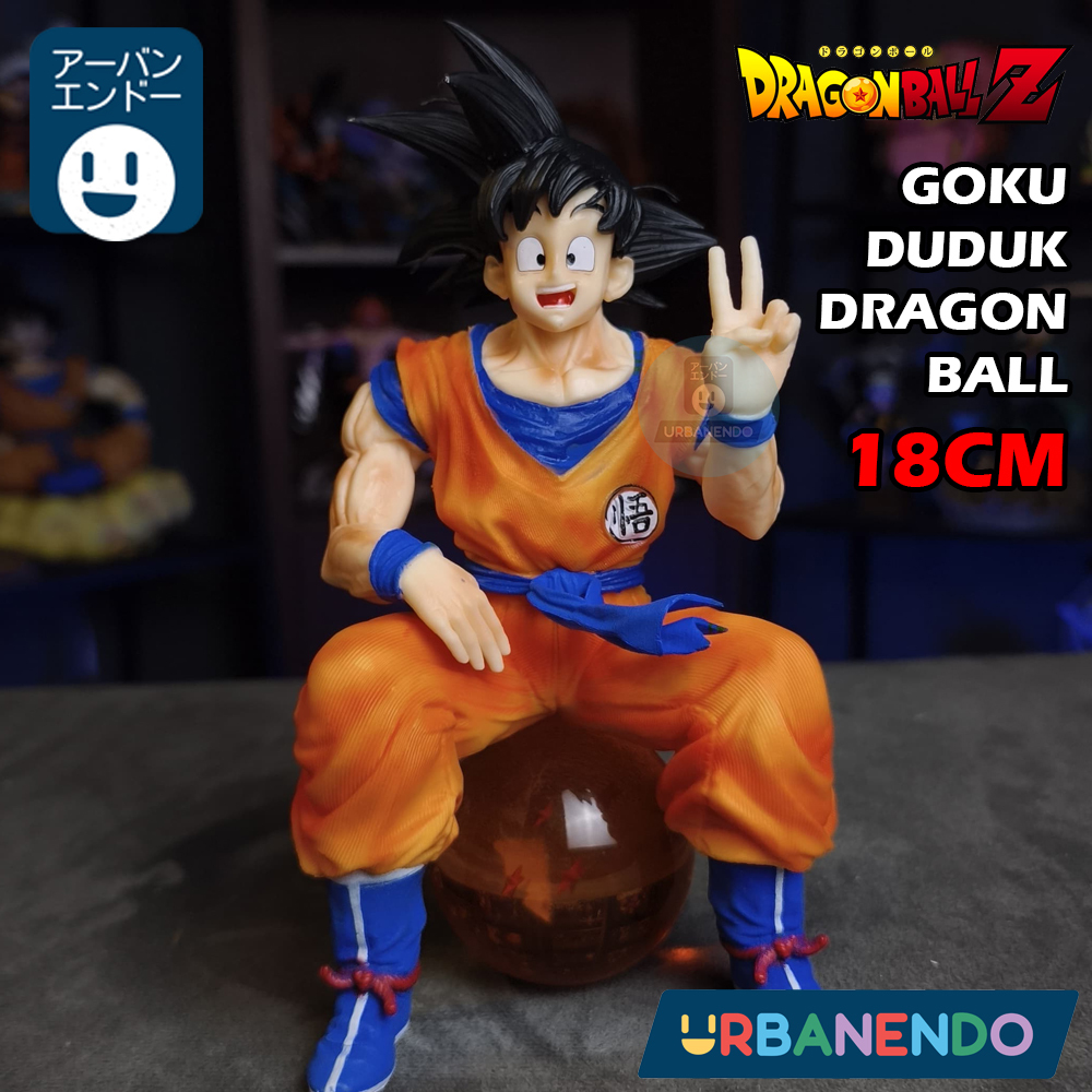 Jual Action Figure Goku Duduk Di Atas Bola Dragon Ball 18Cm DragonBall ...