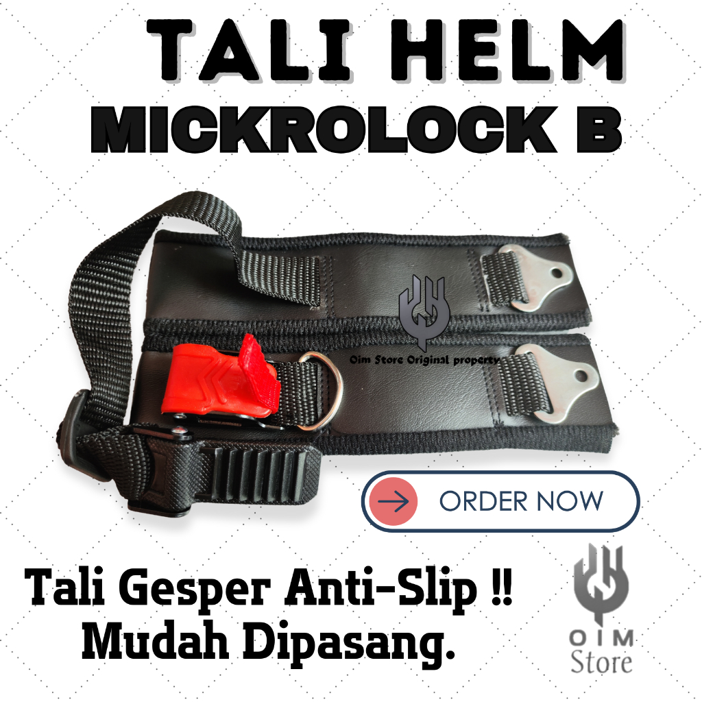 Jual Tali Helm Microlock Tipe B cocok helm half face dan full face ...