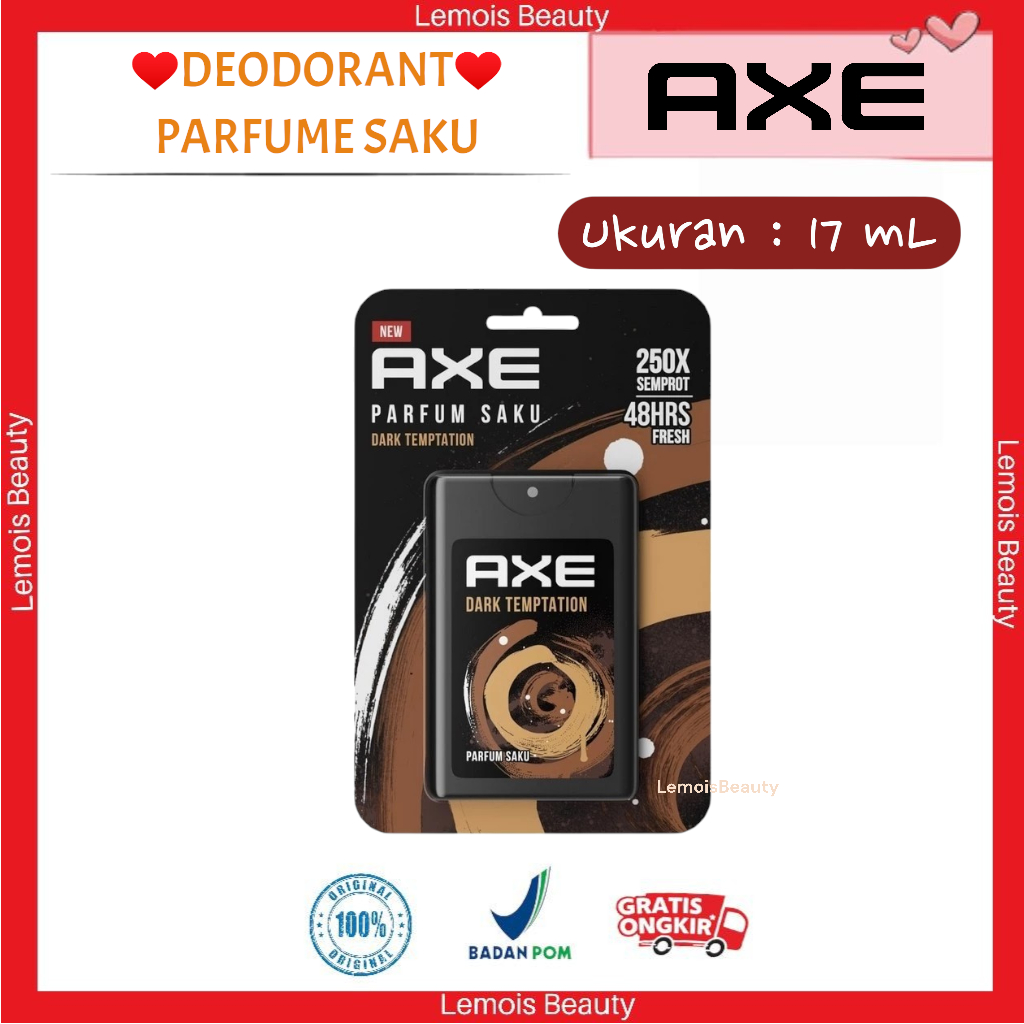 Jual LemoisBeauty- AXE Deodorant Parfum Saku Dark Temptation 17 mL | Shopee Indonesia
