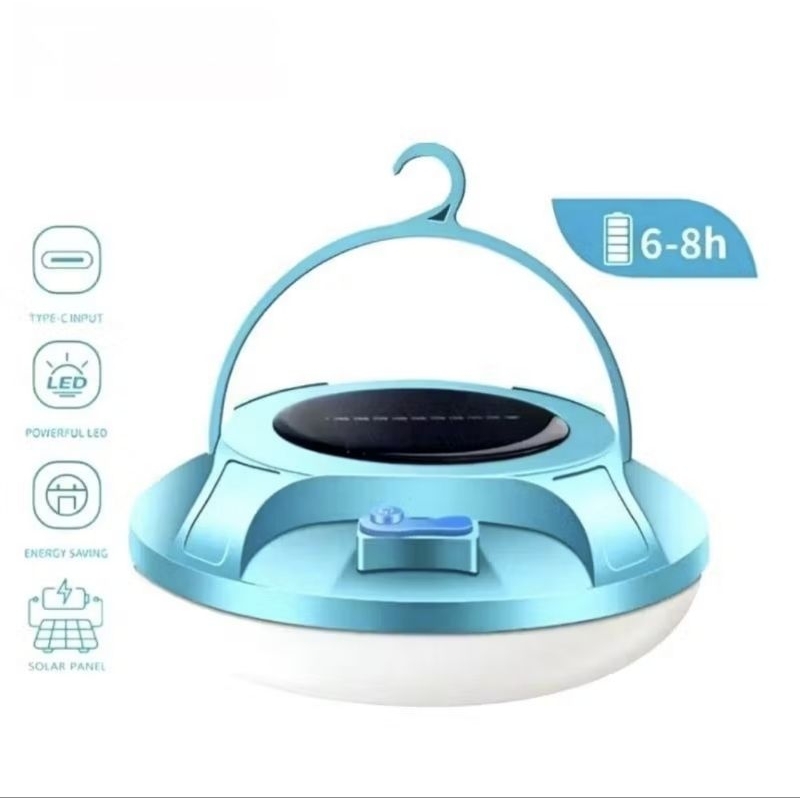 Jual Lampu Emergency UFO Gantung Solar Panel Camping Lamp 400w | Shopee Indonesia