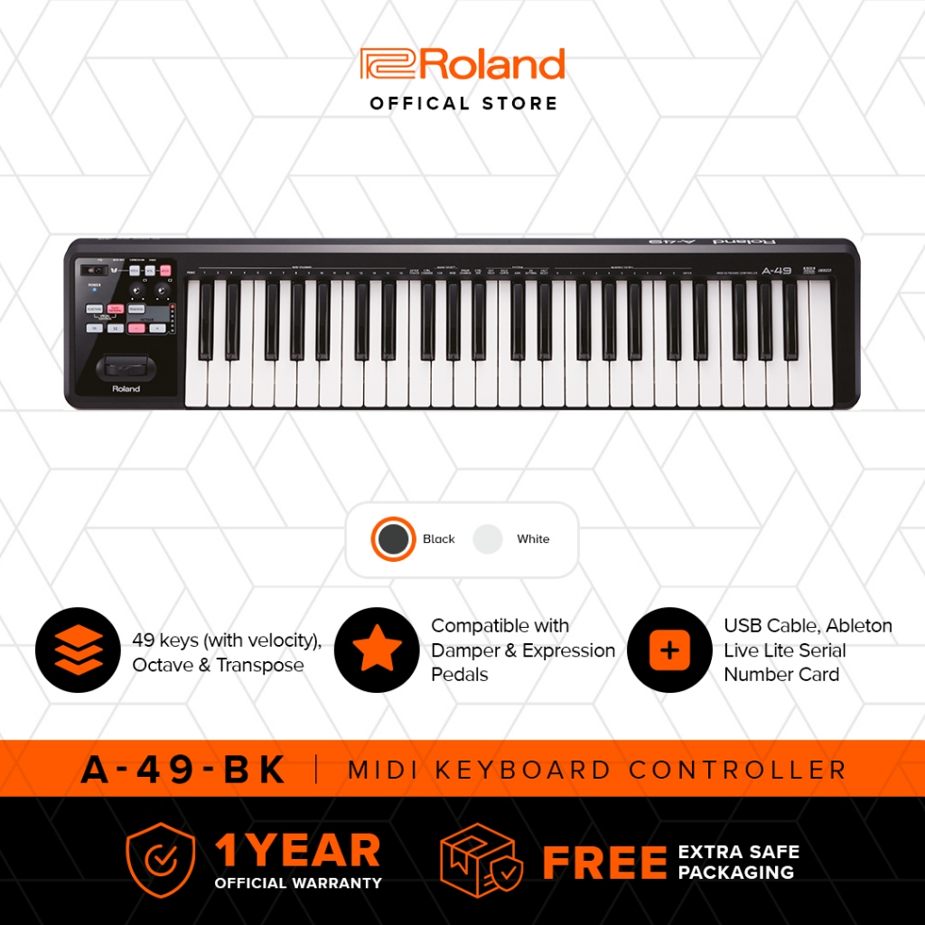 Jual Roland A-49 USB MIDI Keyboard Controller 49-Keys | Shopee Indonesia