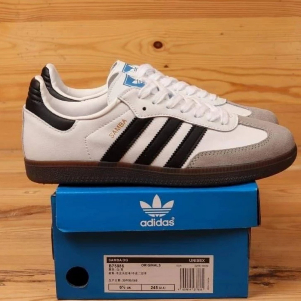 Jual Sneakers Addas Samba OG Could White Black 2024 Unisex Sepatu Samba ...
